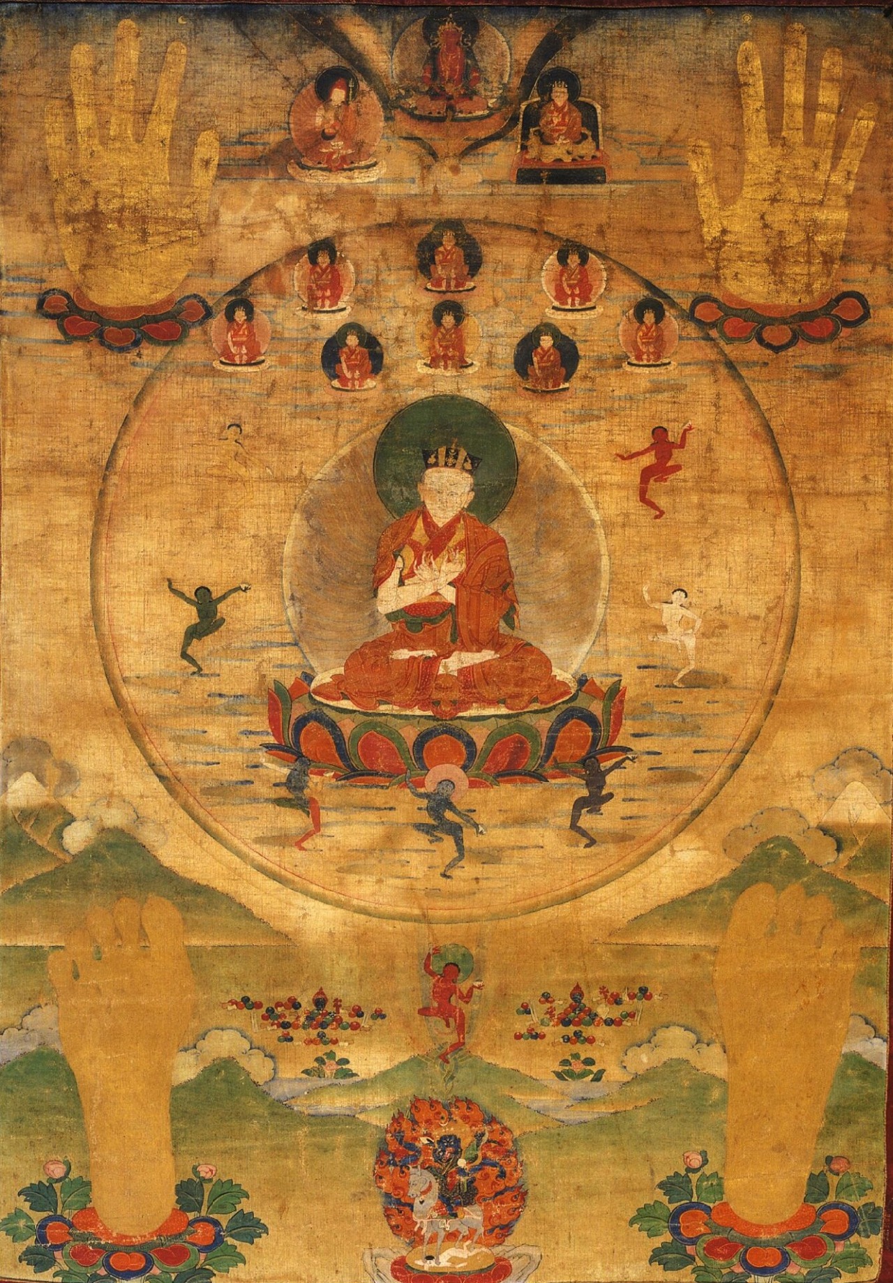 VAJRA CROWN JEWELS OF THE KARMA KAGYU: The black and red crowns of the ...